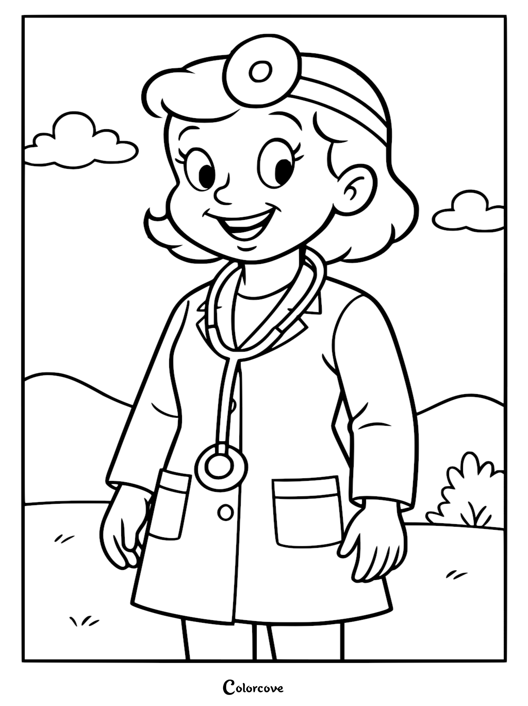 57 Cute Doctor Coloring Pages: Free Printable Fun for Kids