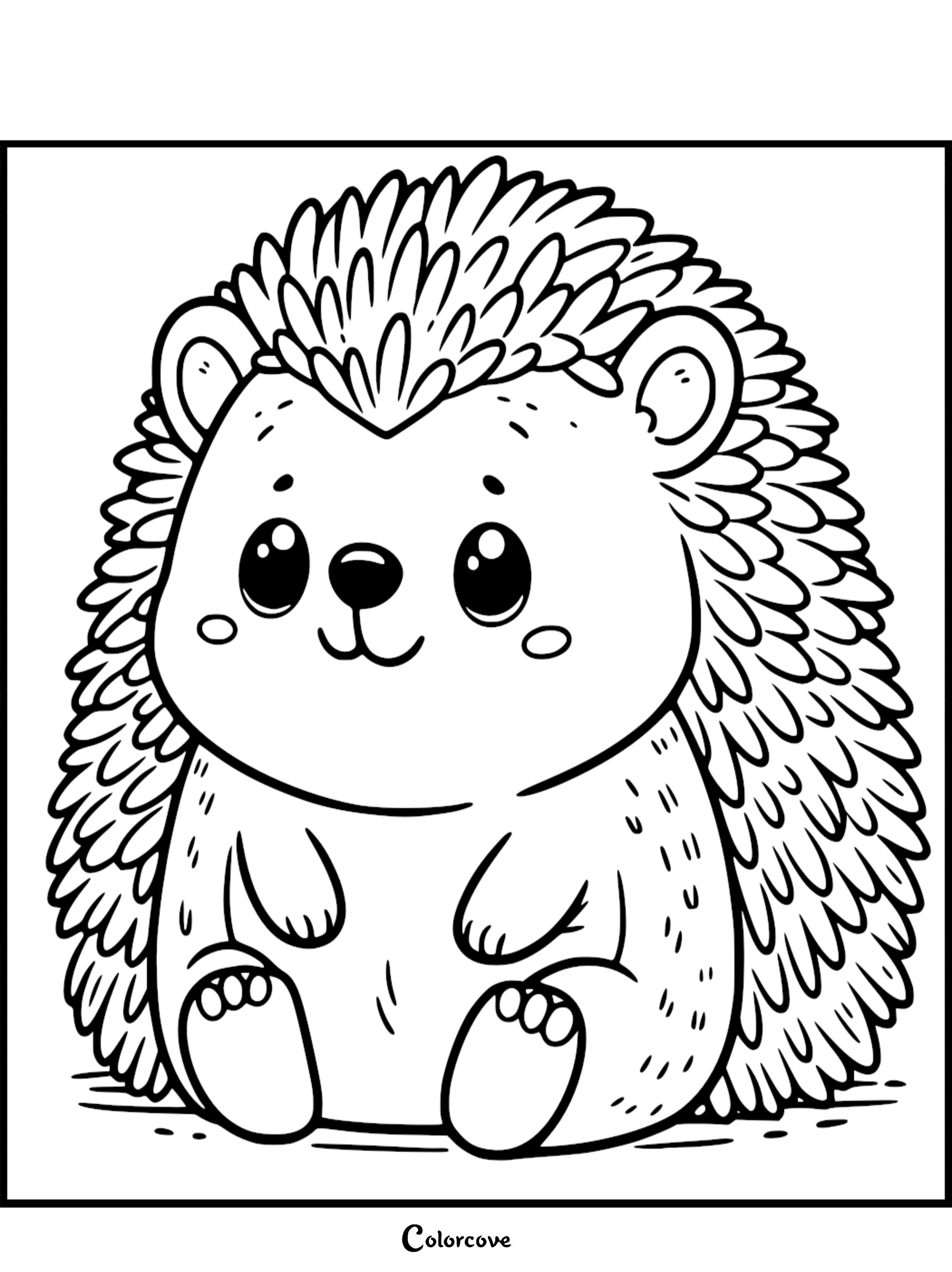 Coloring Pages Of Hedgehogs