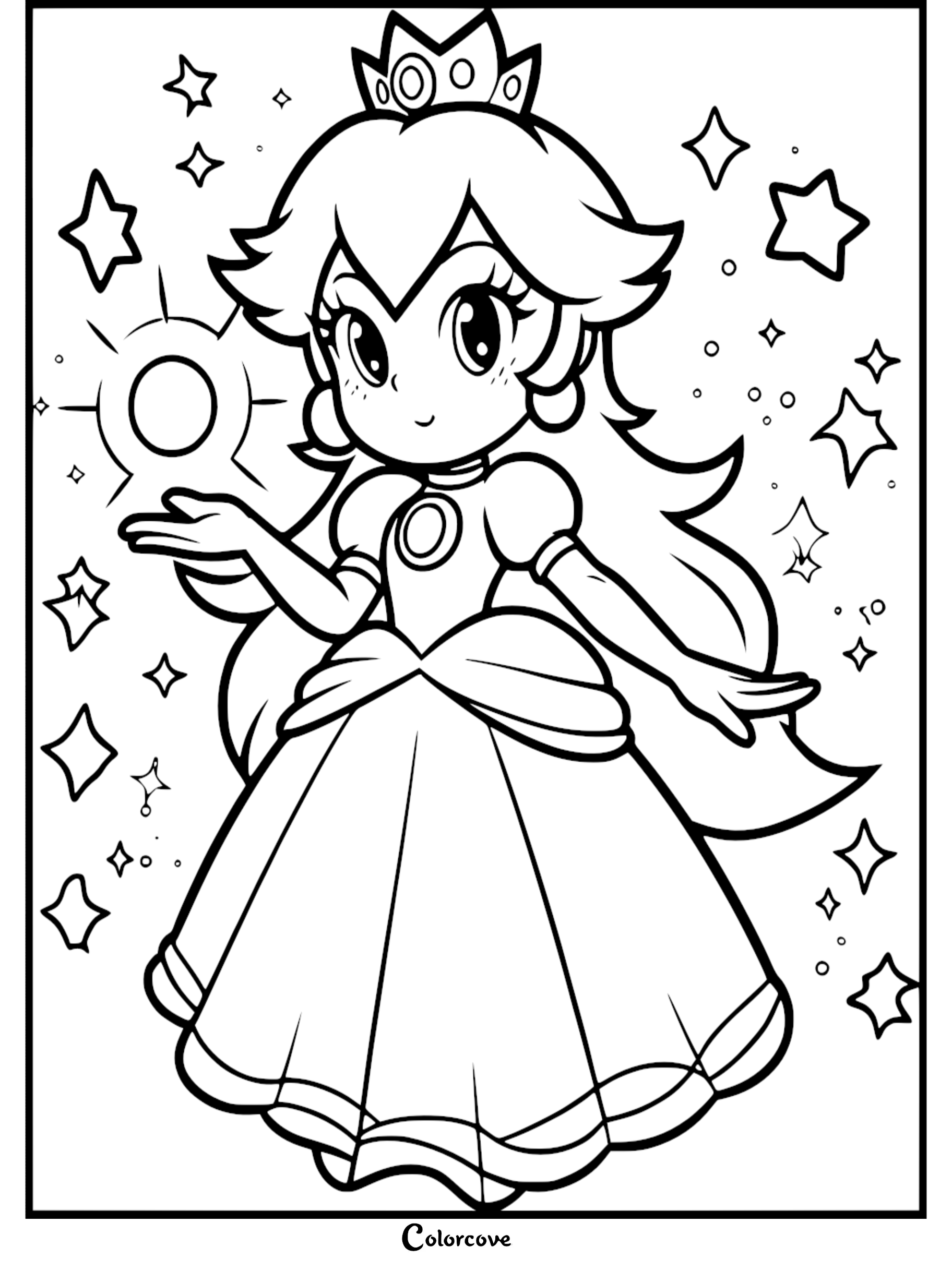 Free Coloring Pages Of Princess Peach