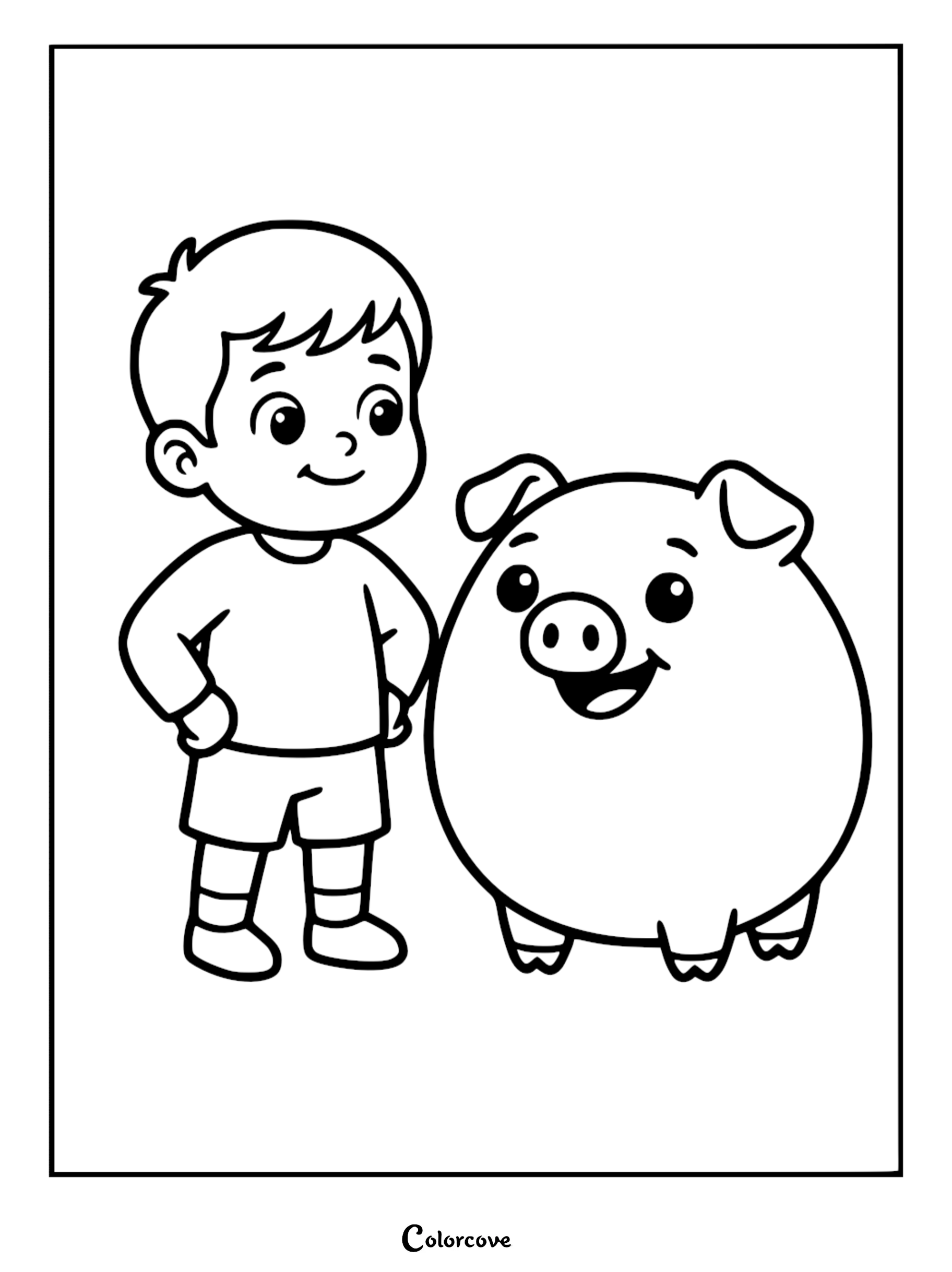 107 Free Simple Kids Coloring Pages
