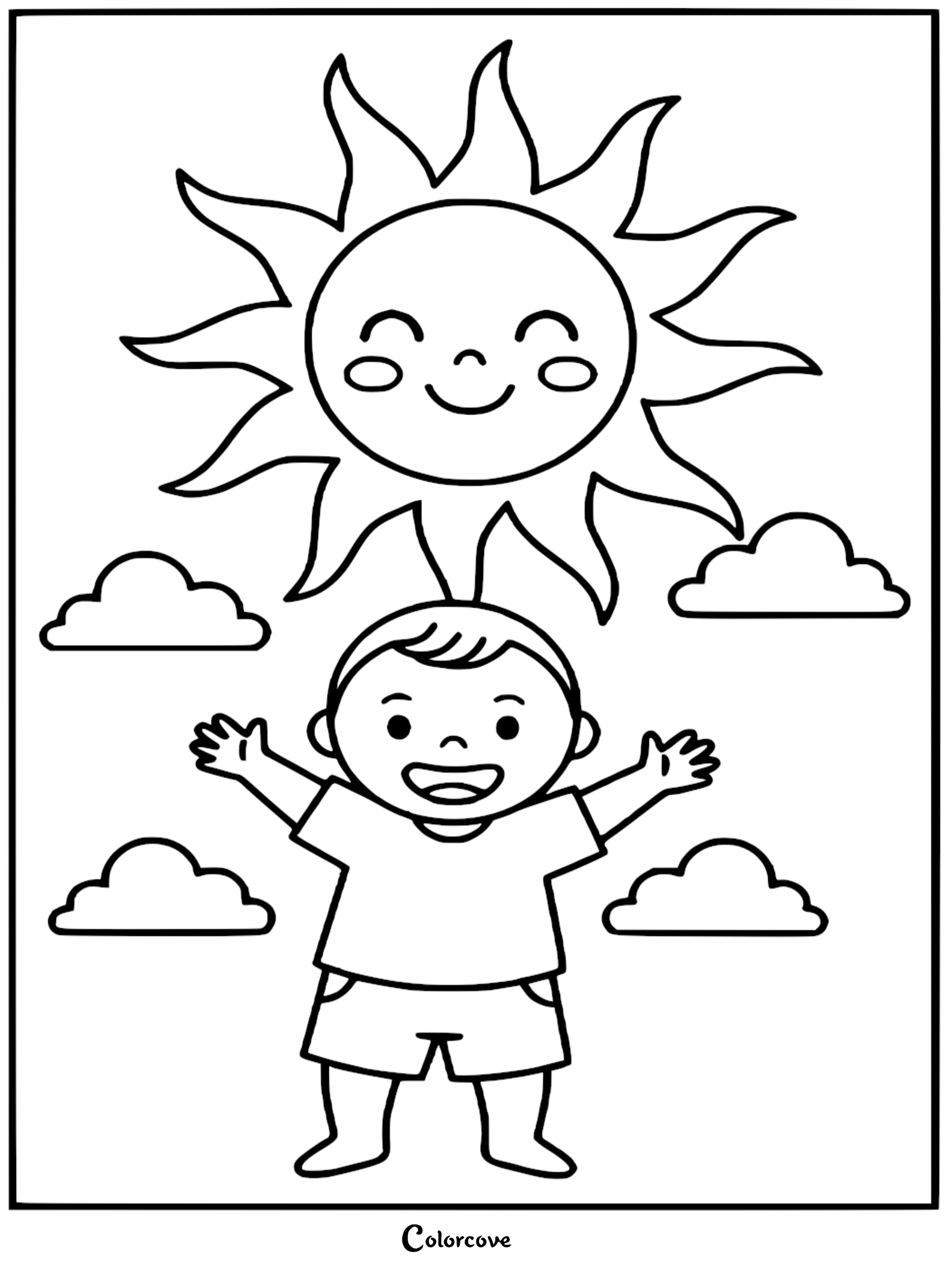 107 Free Simple Kids Coloring Pages
