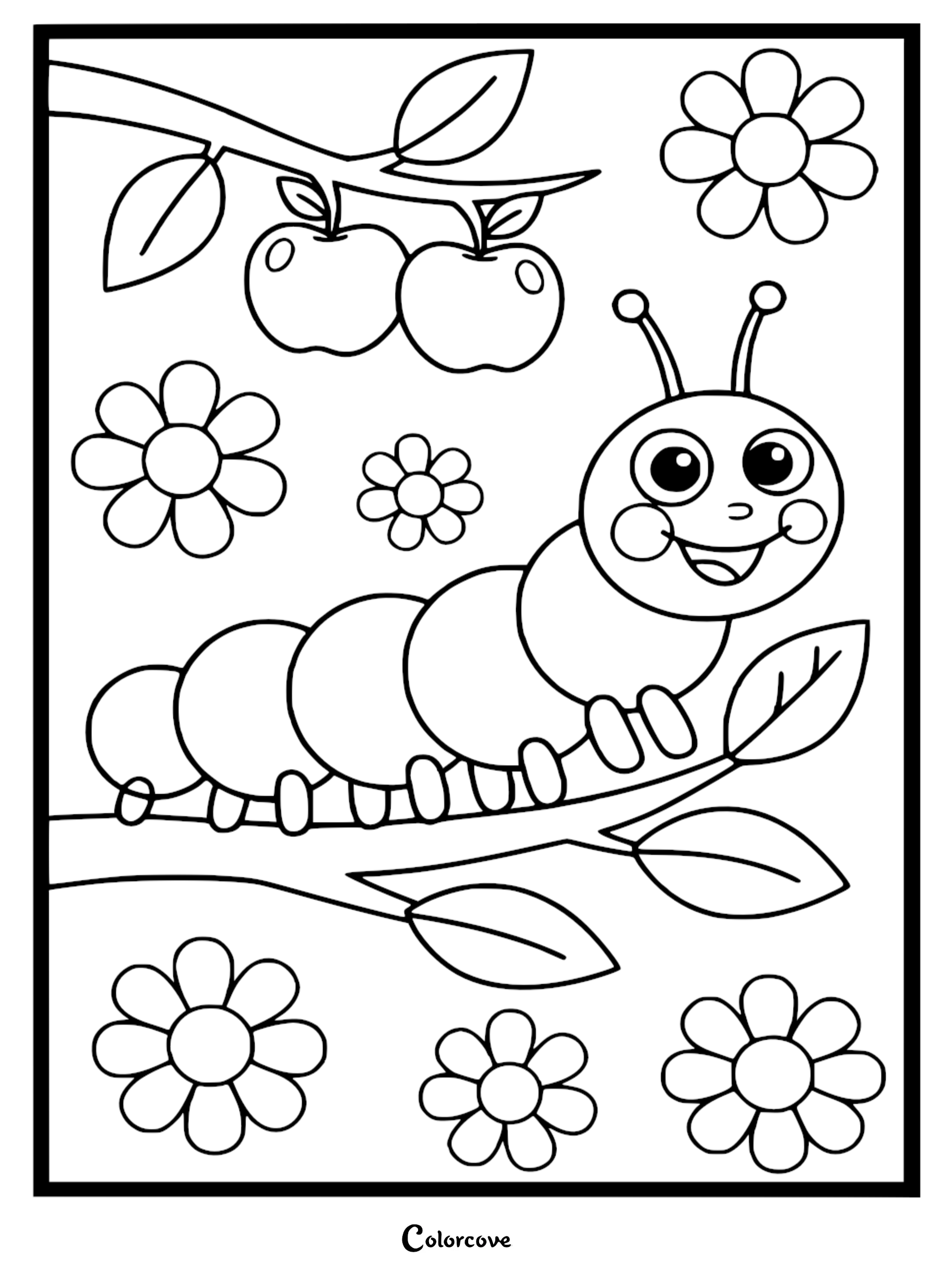 107 Free Simple Kids Coloring Pages