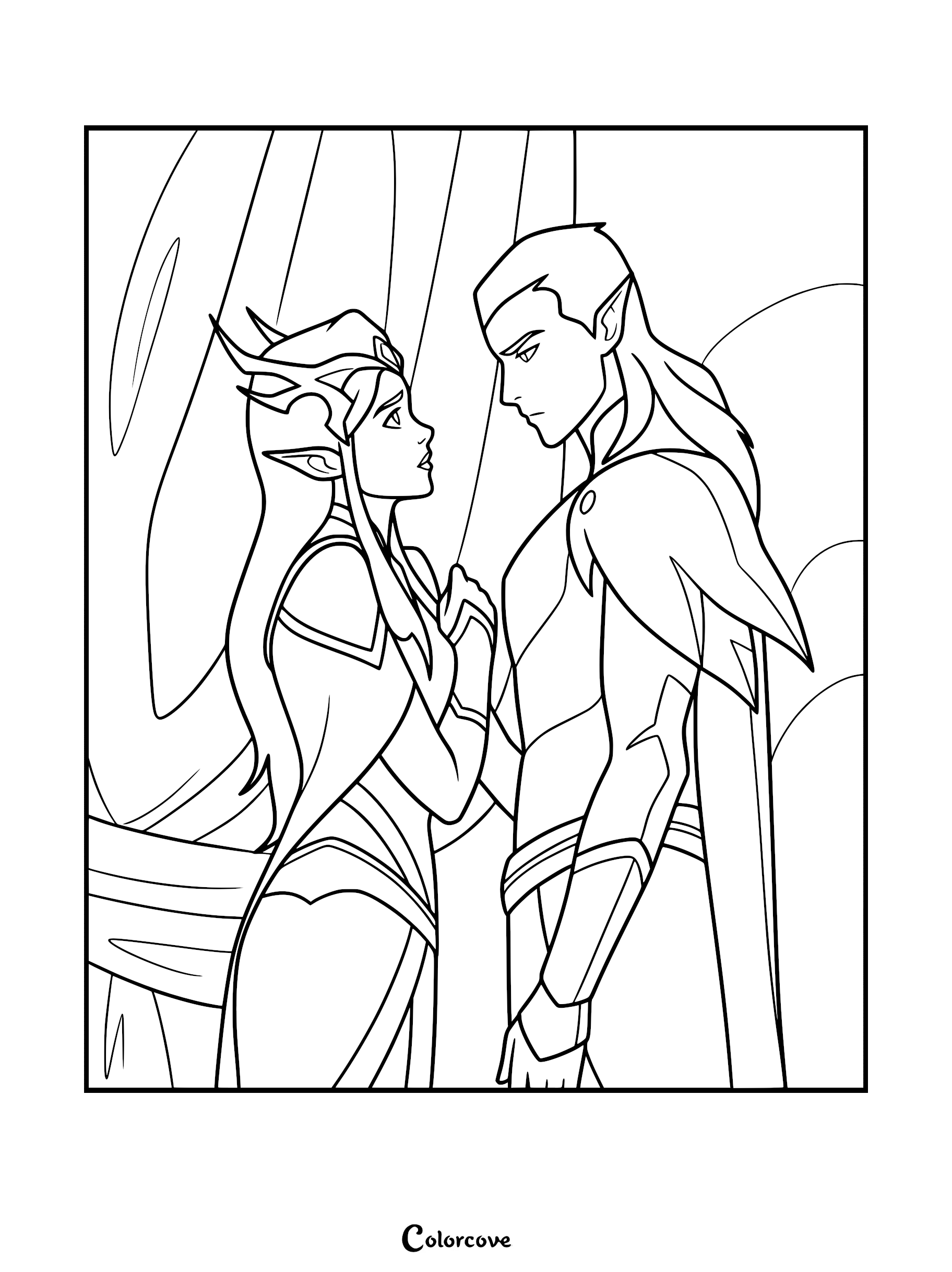 The Legend Of Vox Machina Coloring Pages - The Color Cove